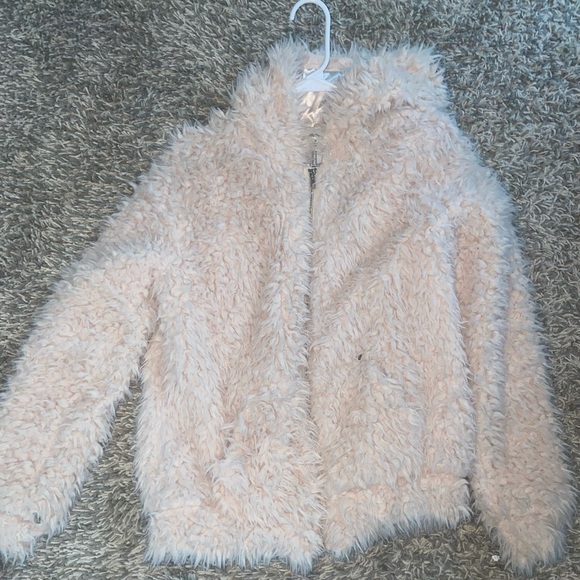 Forever 21 | Jackets & Coats | Pale Pink Fuzzy Jacket | Poshmark